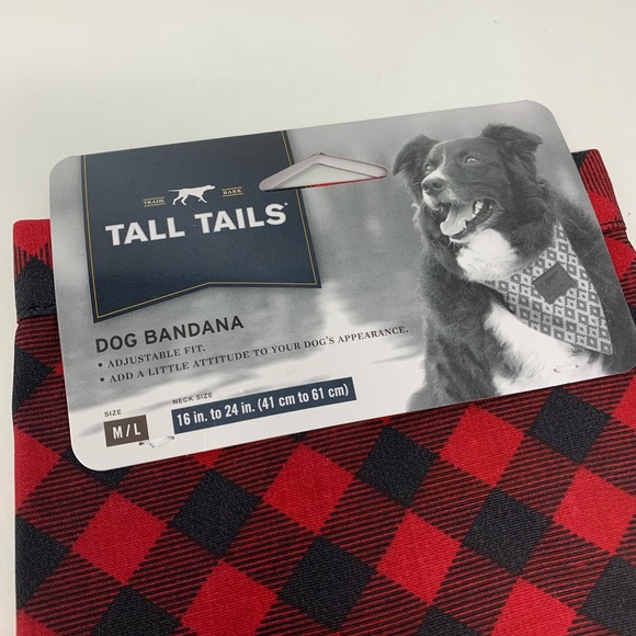 Tall Tails | Other | Tall Tails Plaid Velcro Adjustable Dog Bandana ...